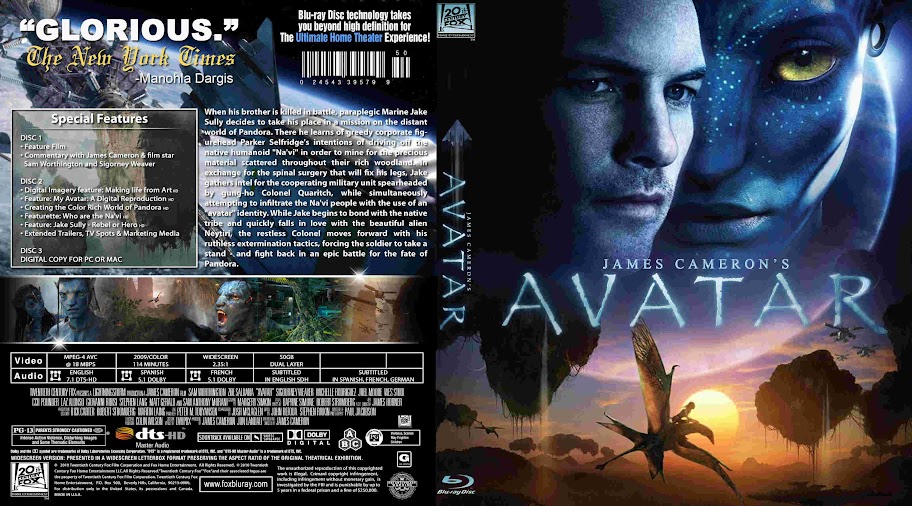 Radar Vendas: Capas DVD e Blu-Ray Avatar